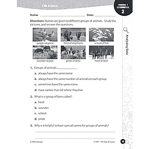 180 Days™: Science, Earth and Space Science for 3rd Grade Practice Workbook for Classroom and Home, Cool and Fun Practice Created by Teachers (180 Days of Practice)