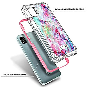 NZND Designed for Alcatel TCL 30Z (T602DL) Case, TCL 30 LE Phone Case with [Built-in Screen Protector], Full-Body Protective Shockproof Rugged Bumper Cover (Fantasy)