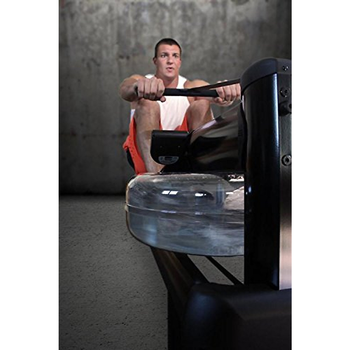 WaterRower Gronk Fitness M1 Hi Rise Water Rowing Machine | Limited Edition Low Impact Cardio Workout Machine | Commercial Grade Water Rowing