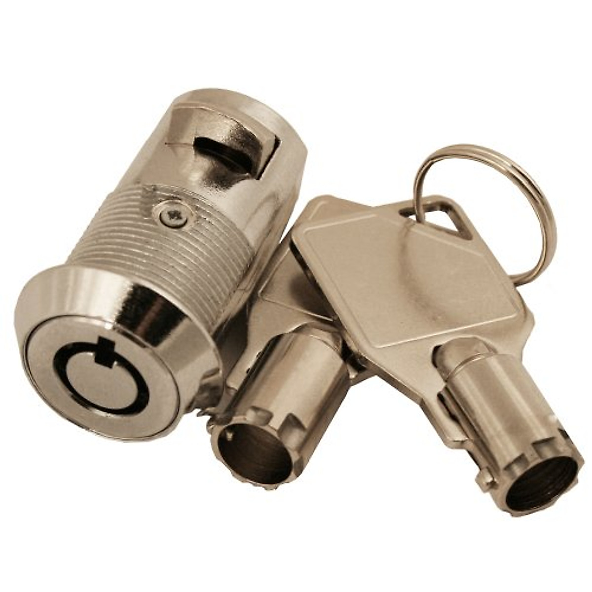 FJM Security 2537B-KA Keyed Alike Slam Lock with Chrome Finish, Keyed Alike