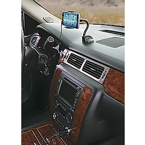 SCOSCHE WDQ2M STUCKUP Qi Car Phone Holder Windshield, Dashboard or Vent Mount | Stick Grip Suction Cup Base | Non-Magnetic | Black Charger with Car Adapter and Type-C Cable