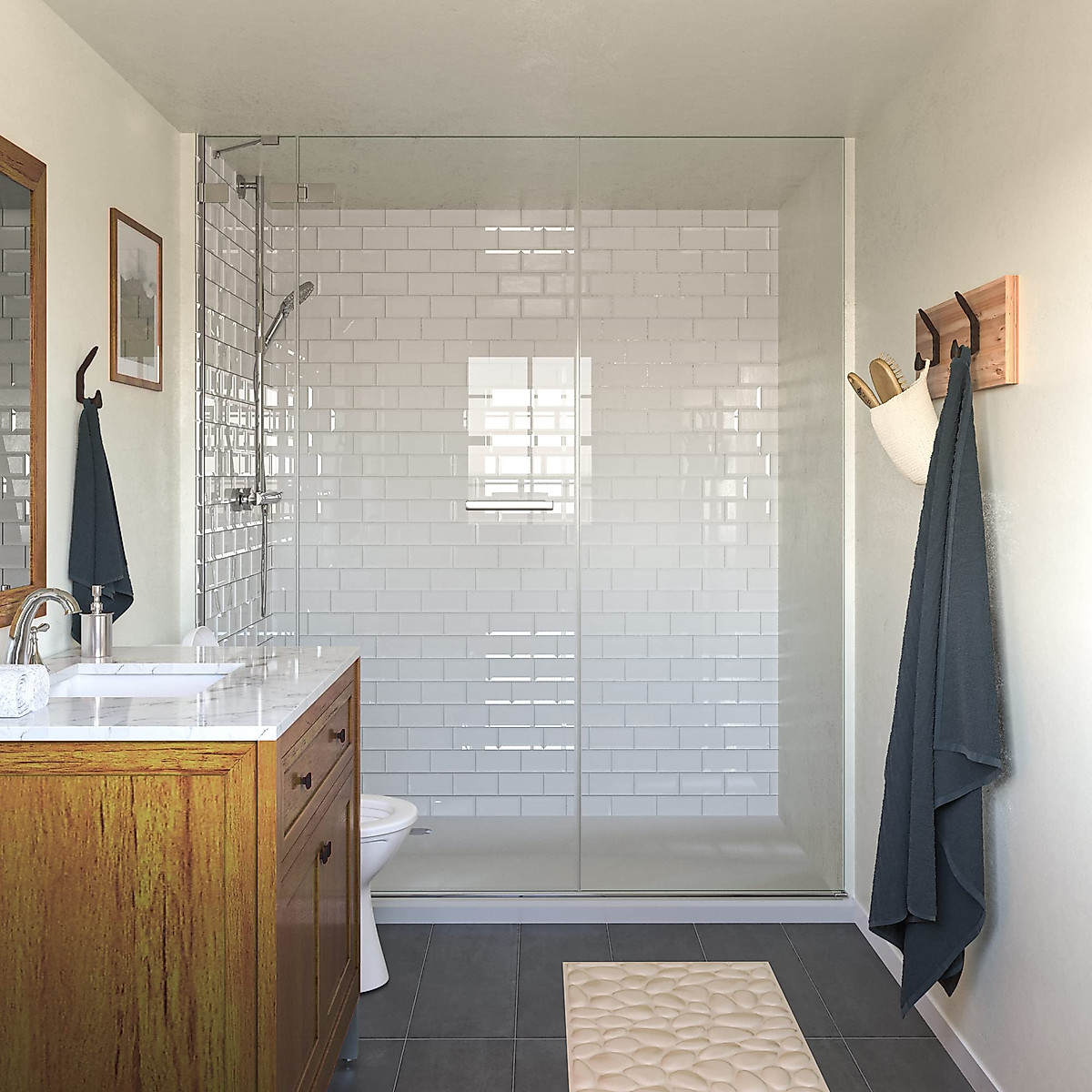 Rustic State Halle Wall Mount Cast Iron Hooks Coat Towel Bag Hat Hanger Multiuse Entryway Railroad Spike Rack Black Set of 6