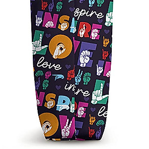 ASL Teacher Inspire Deaf Pride Sign Language Interpreter Tote Bag