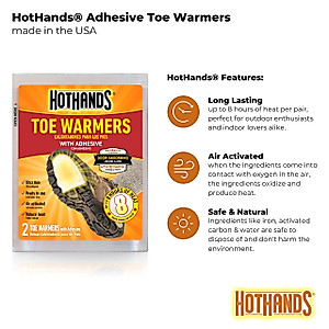 HotHands Toe Warmers - Long Lasting, Odorless, Air Activated - Up to 8 Hours of Heat - 40 Pair
