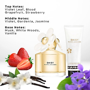 Marc Jacobs Daisy 2-Piece Fragrance Gift Set for Women (Eau de Toilette Spray, 3.4 Ounce and Luminous Body Lotion, 2.5 Ounce)