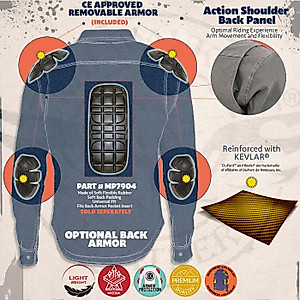 Milwaukee Performance Men's Denim Biker Shirt With Aramid (Black, XXX-Large), 0 Pack