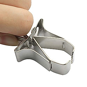 Batino 2 PCS Birds Food Holders Bird Feeder Parrot Fruit Vegtable Clips Stainless Steel Feeder Bird Cage Accessories