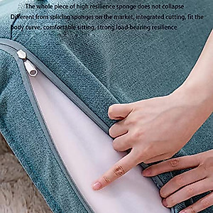 ASUMUI Lazy Sofa Tatami, Folding Single Sofa, Bed Seat Bedroom Balcony Bay 5 Gears for The Waist, 42 Gears for The Head, Adjustable (a)