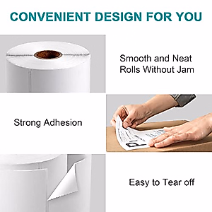 Tordorday USB Thermal Label Printer for Shipping Packages, 4x6 Thermal Labels (2 Rolls)