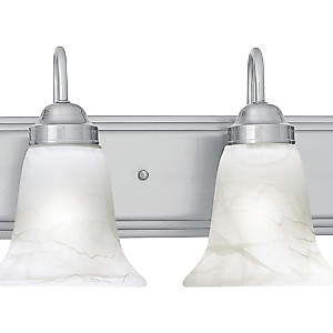 Thomas Lighting SL758378 Homestead 3-Light Wall Lamp in Brushed Nickel, 24W X 7D X 9H