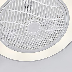 YUEGOO Ventiladores De Techo con Lámparas, Lámpara De Araña De Ventilador, Luces De Ventilador De Techo Invisibles Modernas Dormitorio De Comedor Sala De Estar De Control Remoto Lámparas Colgantes Dis