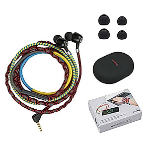 URIZONS Earbud in-Ear Headphones Wired - Anti-Lost Earphones Ear Buds with Mic Volume Control for School Students (11A)