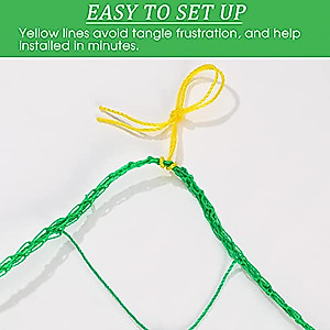 Trellis Netting for Climbing Plants, 6.6 x 16 Ft Cucumber Trellis Heavy Duty Garden Vegetables Grow Net for Fruits, Bean, Tomato, Garden Plants