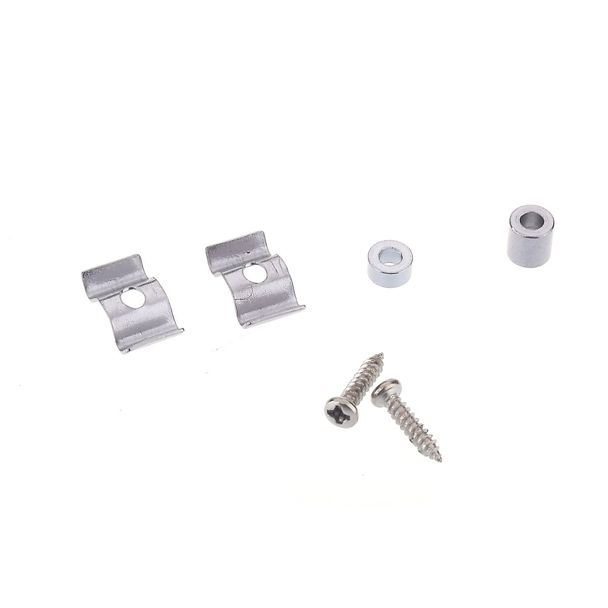 Musiclily Metal Vintage String Guides String Trees for Strat Squier Style Electric Guitar, Chrome (10 Pieces)