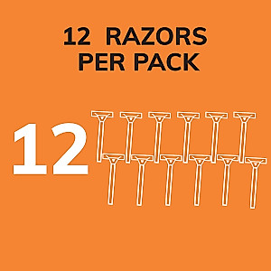 BIC Sensitive Disposable Razors for Men, Long-Lasting 1 Blade Razors for Sensitive Skin, 12 Count