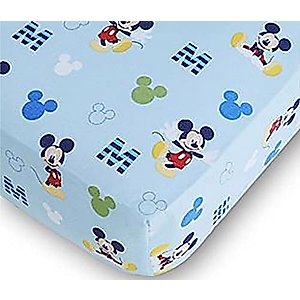 Disney Baby Mickey Mouse Fitted Crib Sheet