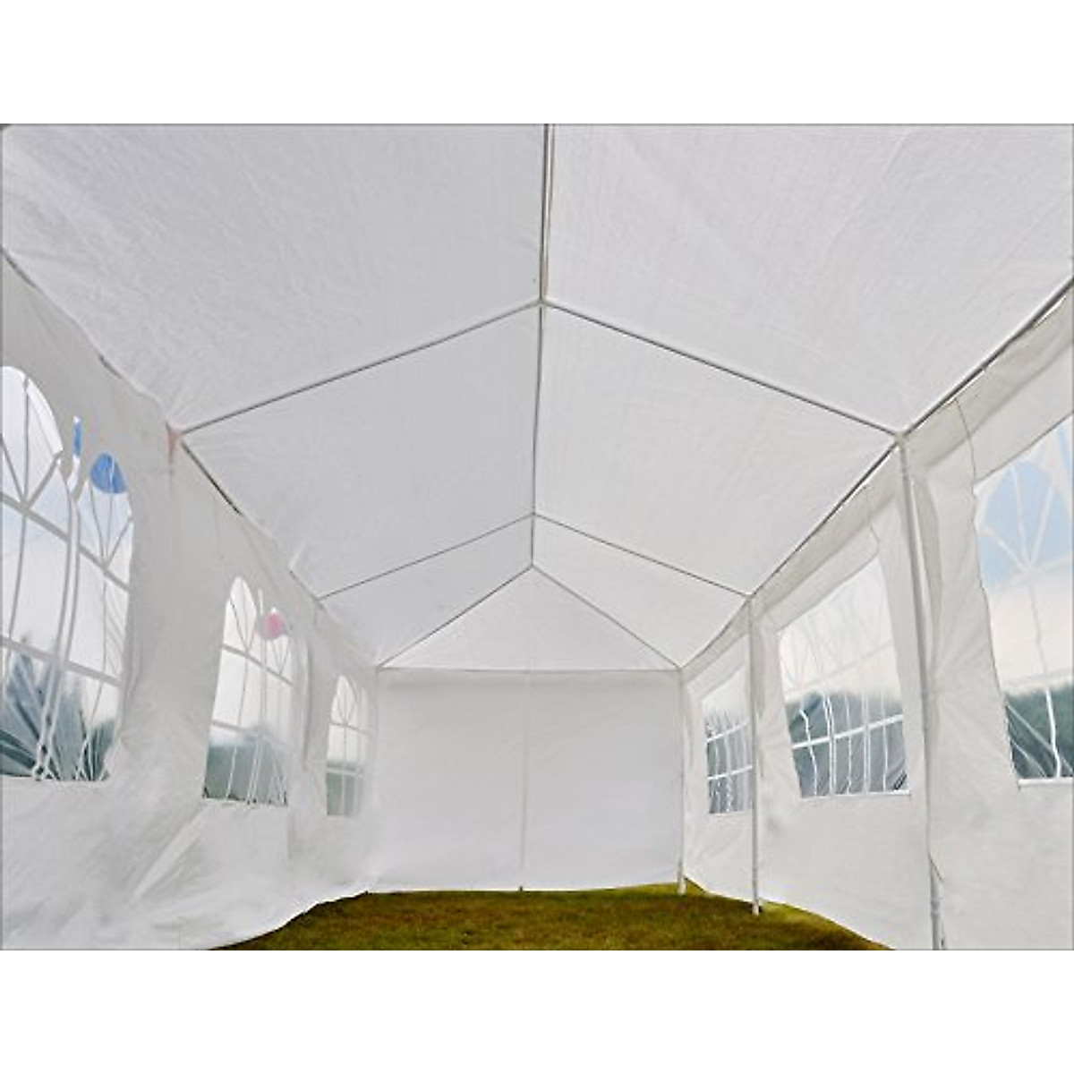 GOJOOASIS Canopy Tent Wedding Party Tent 10' x 30' with 8 Removable Walls Outdoor Gazebo