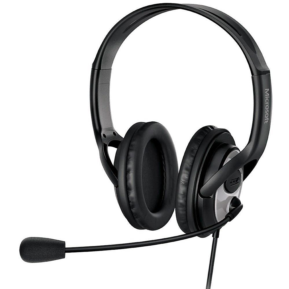 Microsoft LifeChat LX-3000 Headset (JUG-00013) with Clear stereo sound, Plug and Play, Noise-cancelling Microphone for Laptop/PC, Over-Ear
