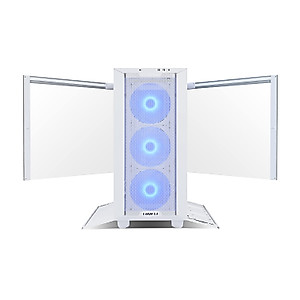 LIAN LI Lancool III RGB White Aluminum/SECC/Tempered Glass Gaming Case with 4 × 140 PWM Fans (ARGB)- LANCOOL 3R-W