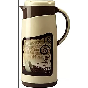 Milton Viva Tuff Jug Vacuum Insulated (Stainless Steel Inside) 1500ml Brown 1900 ml Flask (Pack of 1, Brown, Plastic)