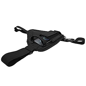 Zerone Walkie Talkie Bag, 10.2x6.69inches Two-Way Radio Pouch Portable Walkie Talkie Vest Chest Bag Pouch Black with Adjustable Strap Two Way Radios Carry Case Accessory Holder