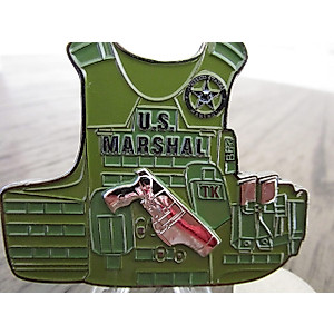 Police US Marshal New York Police Departmen Counter Terrorism Division Liason Tactical Vest Challenge Coin