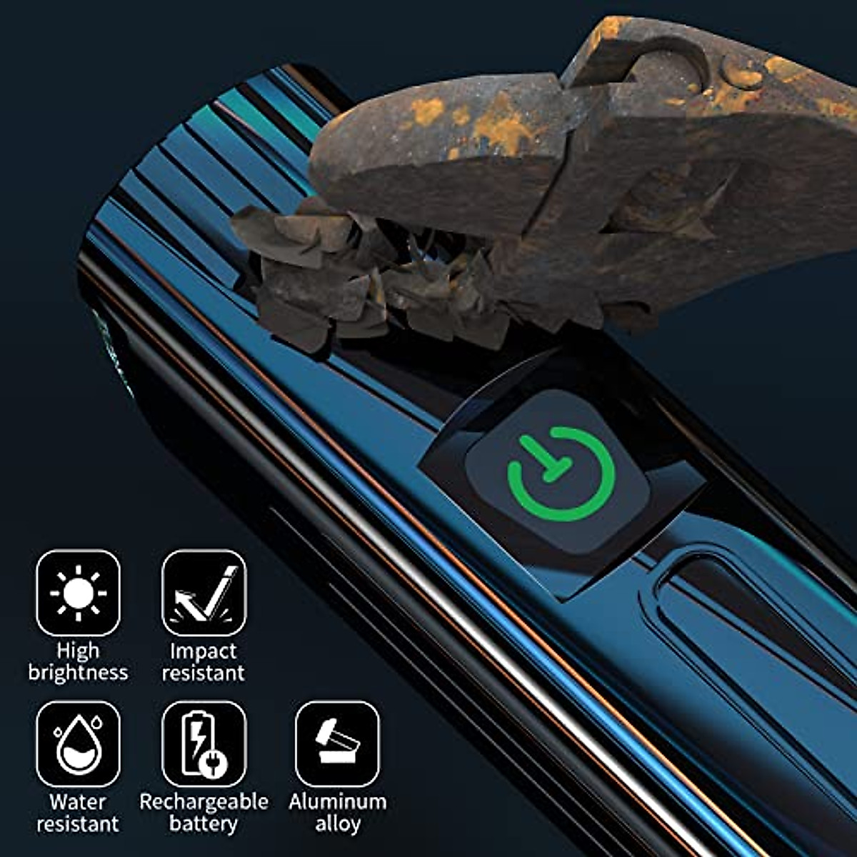 Super Bright 9000Lumens Bike Lights Front and Back,USB Rechargeable LED Bicycle Light 12Modes up to 15+Hours,Waterproof Bike Headlight Taillight for Safety Night Riding Cycling Road Mountain,Commuter