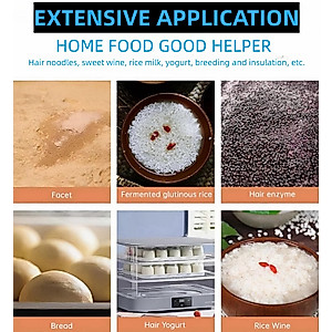 Dough Proofing Box, Versatile Dough Proofer with Precise Temperature Control for Baking & Fermentation for Making Bread, Yogurt, Natto and Handmade Soap