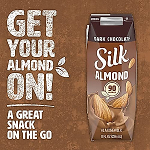 Silk Organic Original Almond Milk, 8 Fl Oz (pack of 18)