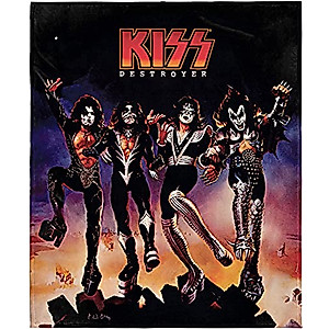 INTIMO KISS Blanket Destroyer Album Cover Music Band Super Soft Fleece Throw Blanket 48" x 60" (122cm x152cm)