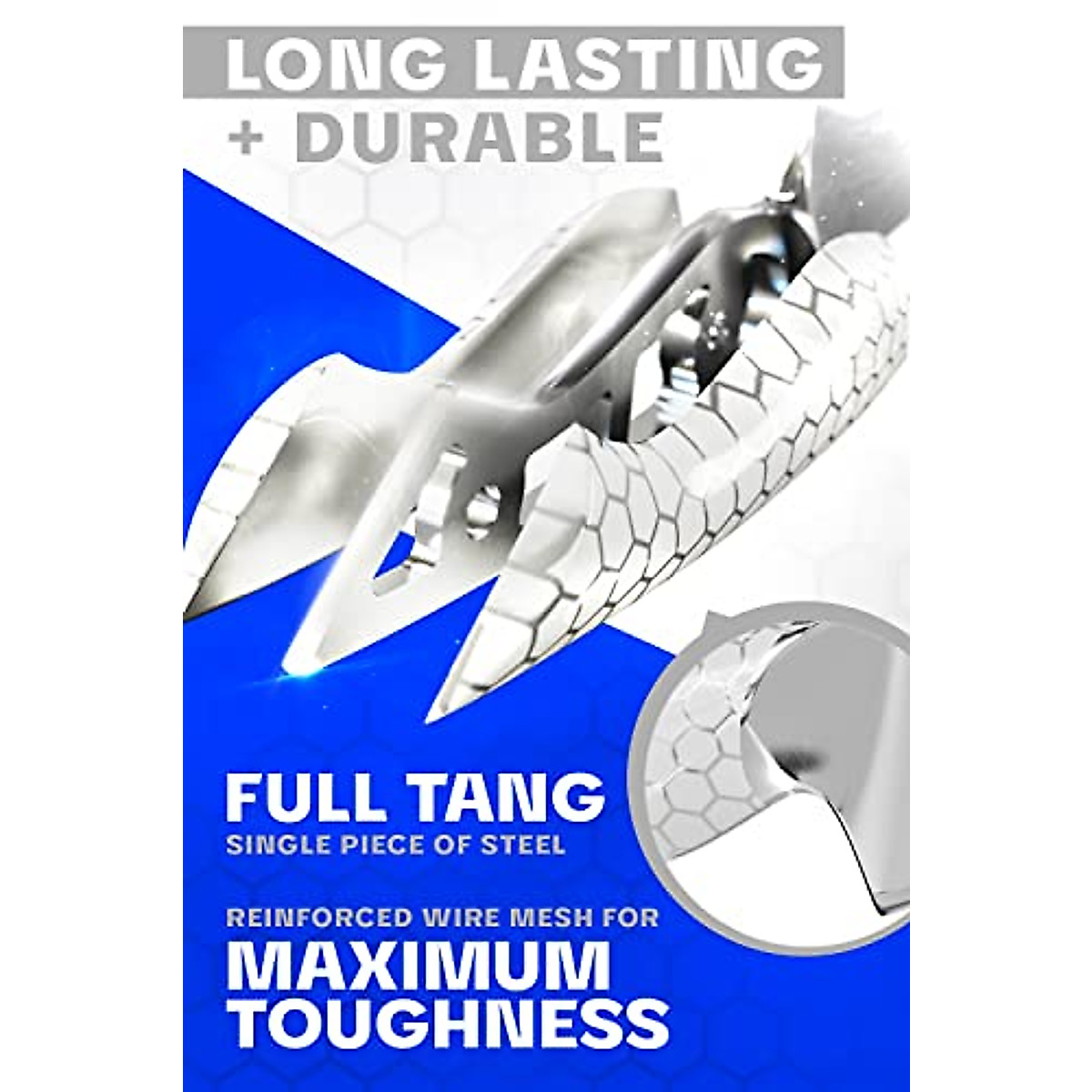 Dalstrong Santoku Knife - 7 inch - Frost Fire Series - High Chromium 10CR15MOV Stainless Steel - Frosted Sandblast Finish - White Honeycomb Handle Kitchen Knife - Leather Sheath - NSF Certified