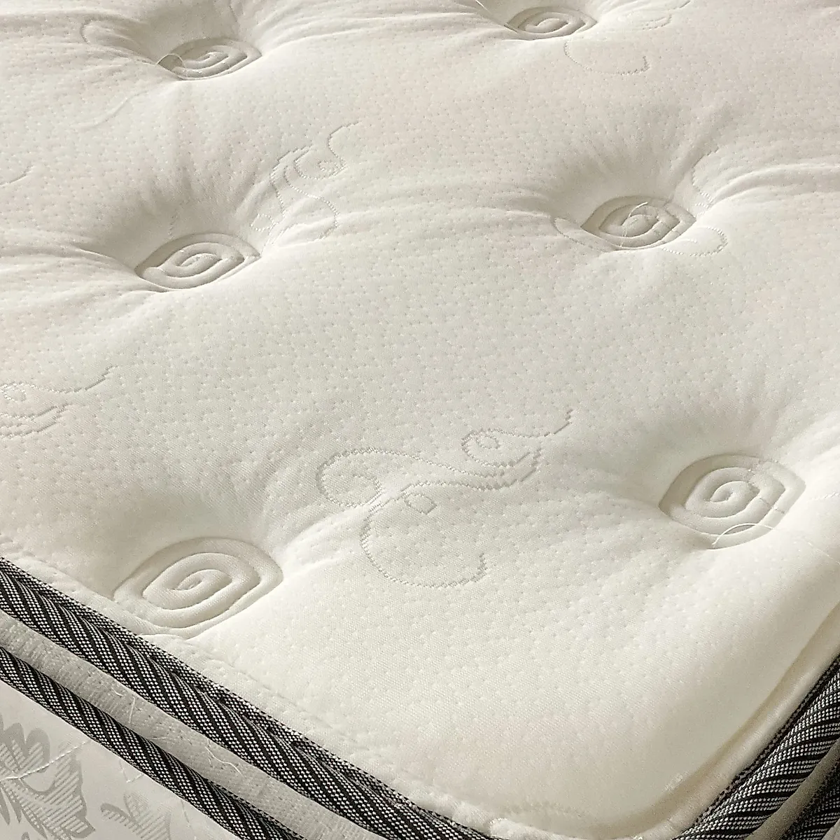 Mattress Solution 10-Inch Medium Plush Pillowtop Innerspring Fully Assembled Mattress And 8" Wood Box Spring/Foundation Set With Frame, Full