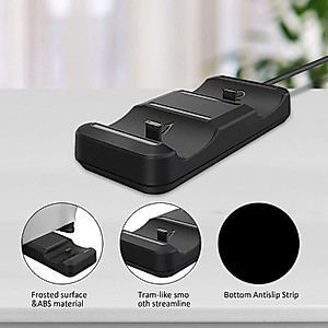 Charging Dock for PS5 Controller, DualSense Charger for Playstation 5, Dual Controller Charger Stand with Type-C Charging Cable