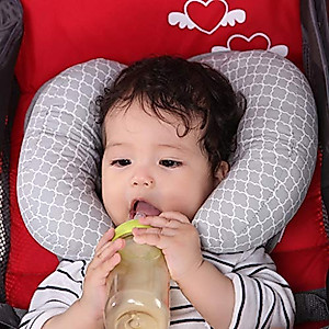 AIPINQI Head Neck Support Pillow, Baby Travel Pillow,Organic Fabric Baby Neck Pillow for Pushchair Stroller Car Seat Soft Travel Pillow for Toddler Adjustable Head Pillow for for Kids Toddler…