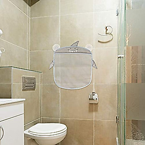 Kisangel 2pcs Baby Toy Storage Bag Hanging Bath Toy Storage Bath Toy Organizer Mesh Net Bin Baby Bathtub Game Holder Bathroom Wall Mounted Storage Tray Bag Shower Caddy