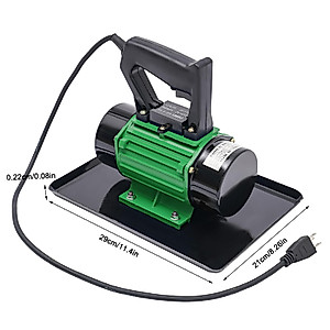 Electric Concrete Vibrator Motor, 110V 370W Portable Cement Vibrating Machine,3500 RPM, 220.46 LBS Vibration Force, Handheld Table Motion Concrete Vibrator Machine for Cement Leveling Works