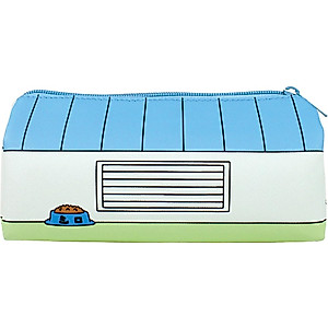 Tees Factory KS-5543193SK Crayon Shin-chan Shiro Shin-chan Pen Pouch, White, H 3.1 x W 7.5 x D 2.8 inches (8 x 19 x 7 cm)