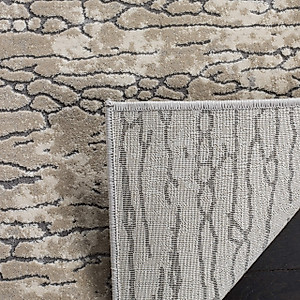 Safavieh Meadow Collection 5'3" x 7'6" Beige MDW170B Modern Abstract Area Rug