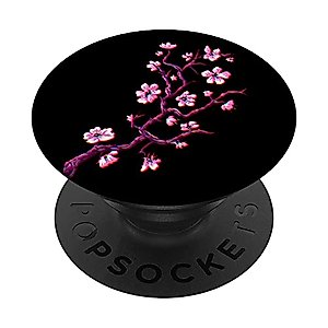 Vaporwave Japan Style Japanese Cherry Blossom Sakura PopSockets Swappable PopGrip