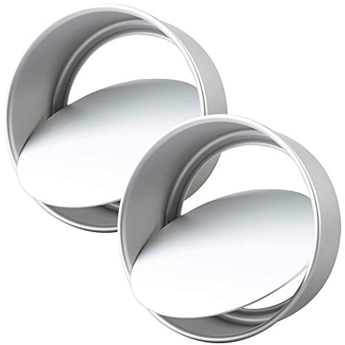 Tosnail 2 Pack 9" x 3" Round Aluminum Cake Pan with Removal Bottom