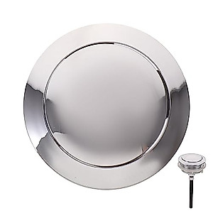 DOITOOL Toilet Button Old Fashioned Kit Water Tank Push Button Toilet Water Valve Button Single Toilet Water Tank Button Single Toilet Button Single Push Button Silver To Pump Water Abs