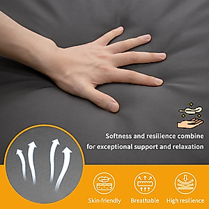 UDPATIO 5 Piece Patio Furniture Set, Outdoor Patio Conversation Rattan Chair with Ottomans w/Storage Coffee Table for Patio, Space Saving Design for Balcony Poolside Front Porch Deck, Navy