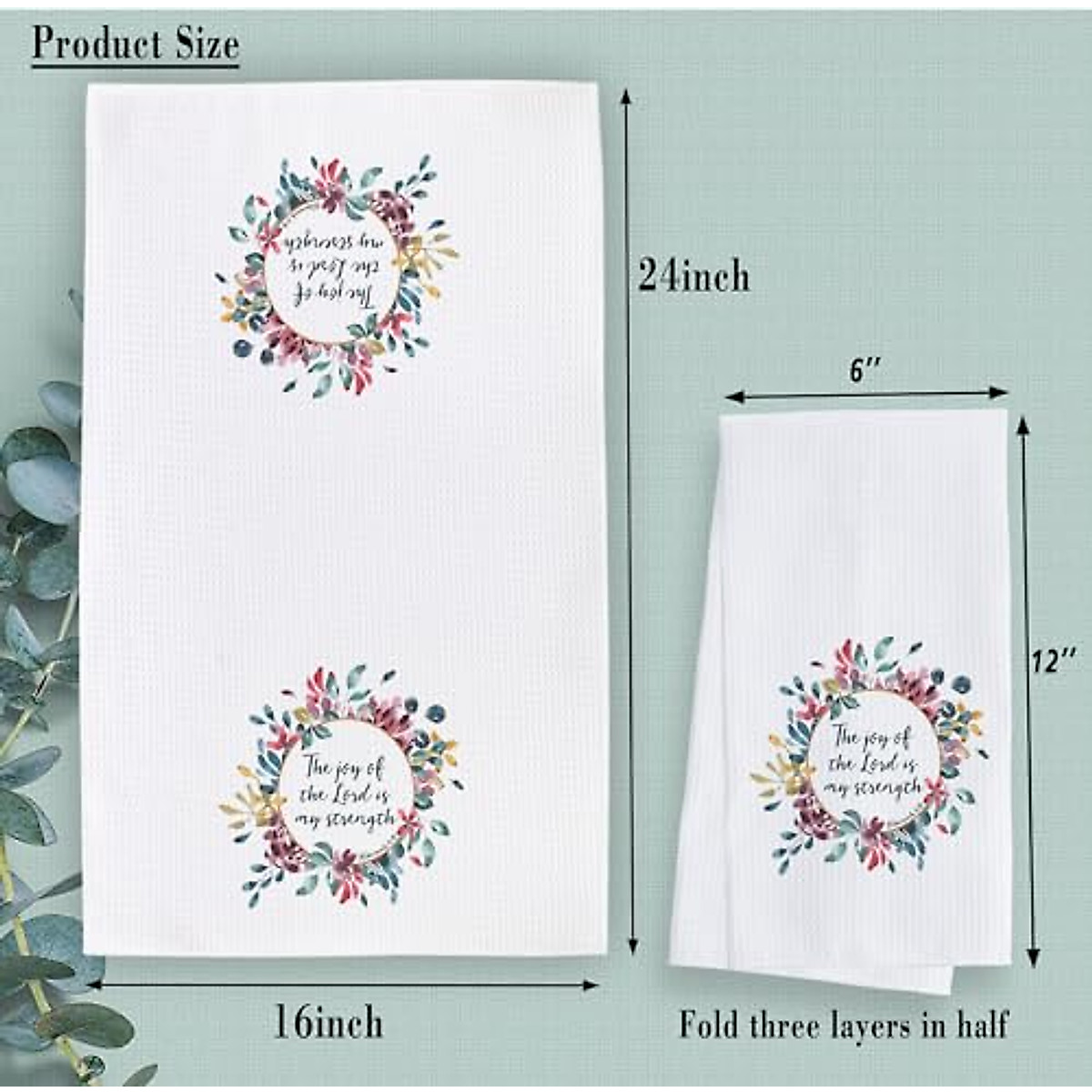 ZWZXR Christian Kitchen Towels Dish Towels Dishcloth,Bible Verse Scripture Galatians 8:10 Decorative Absorbent Drying Cloth Hand Towels Tea Towels for Bathroom Kitchen,Christian Girls Women Gift (014)