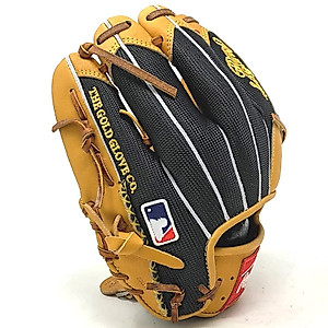 Rawlings Heart of The Hide Baseball Glove 11.5" Infield Glove Tan Black Mesh Back Right Handed Throw