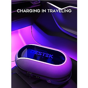 DESTEK OC1 Magnetic Charging Carrying Travel Case for Meta/Oculus Quest 2 VR Accessories, Universal Charging Large Storage Case for Meta/Oculus Quest 2 and Battery Head Strap- Window Version