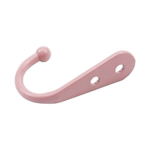 Nicerity Wall Mounted Coat Hooks, Hooks for Wall 44x30mm 10pcs, Red (Slightly Pink)
