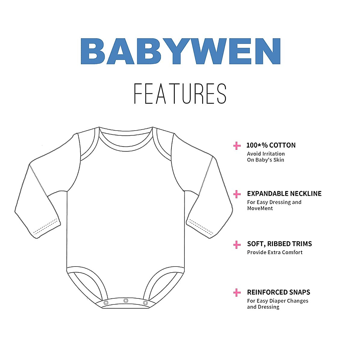 BABYWEN Custom St. Louis Baby Bodysuit for Boy Girl Baseball Sports Baby Romper Gifts Personalized Baby Name & Number