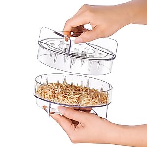 Chicken Shredder - Clear Chicken Shredder Tool Twist, Meat Shredder Tool Twist, Chicken Breast Food Shredded Tool Twist Grinder Machine for Dog and Cat Food Meal Prep