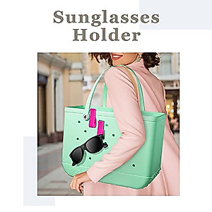 Cup Holder Hooks Accessories for Bogg Bags,2Pcs Insert Holder Charm Accessory Organize Valuables on Bag,Bogg Bags Decordation (Pink)