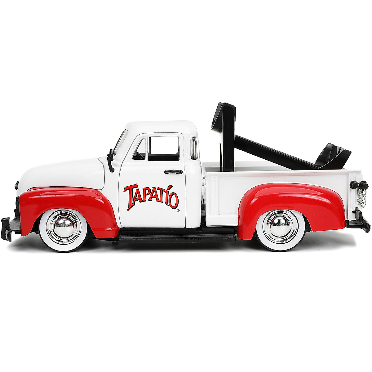 Jada 1:24 Diecast 1953 Chevy Pickup with Tapatio Bottle Holder &Figure,Red